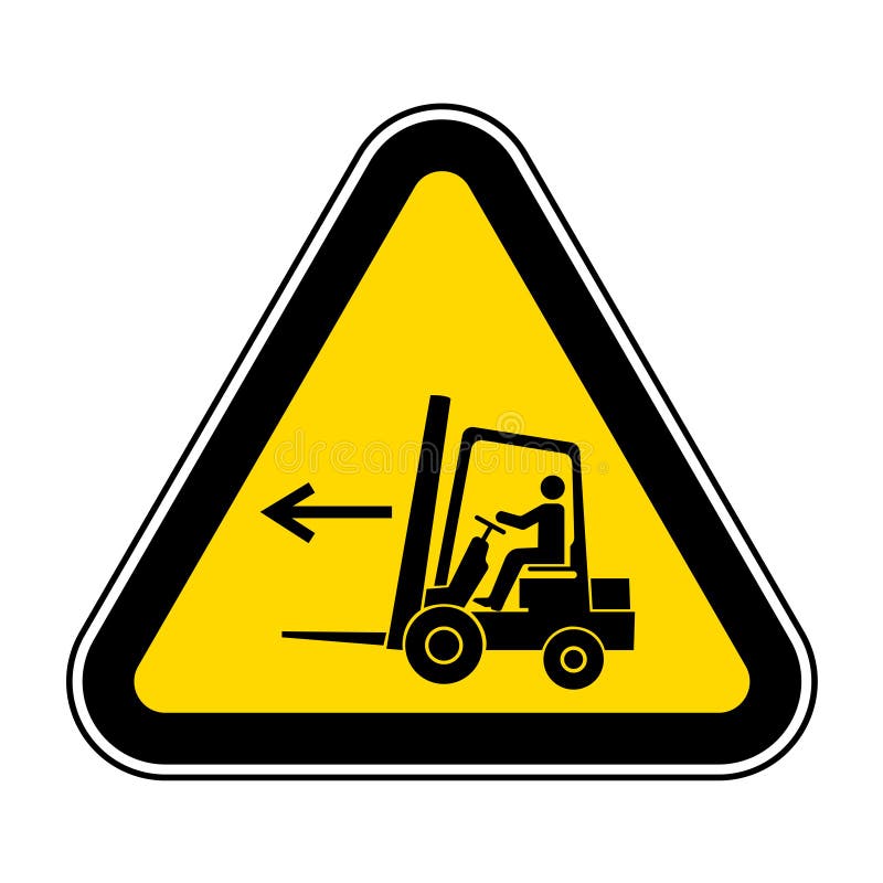 Forklift Point Left Symbol Sign Isolate on White Background,Vector ...