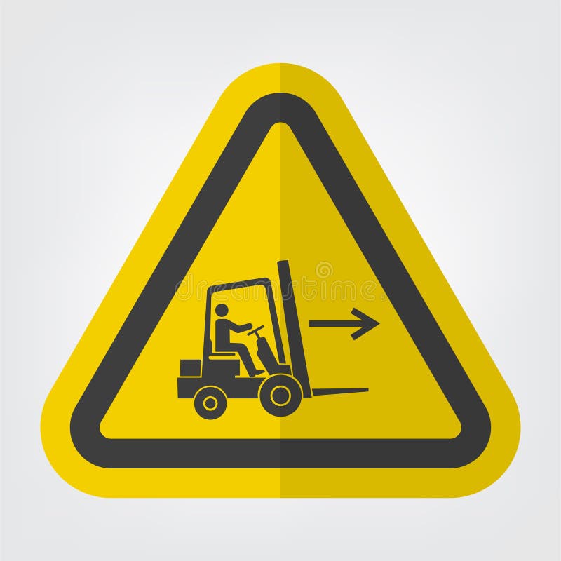 Forklift Point Right Symbol Sign Isolate on White Background,Vector ...