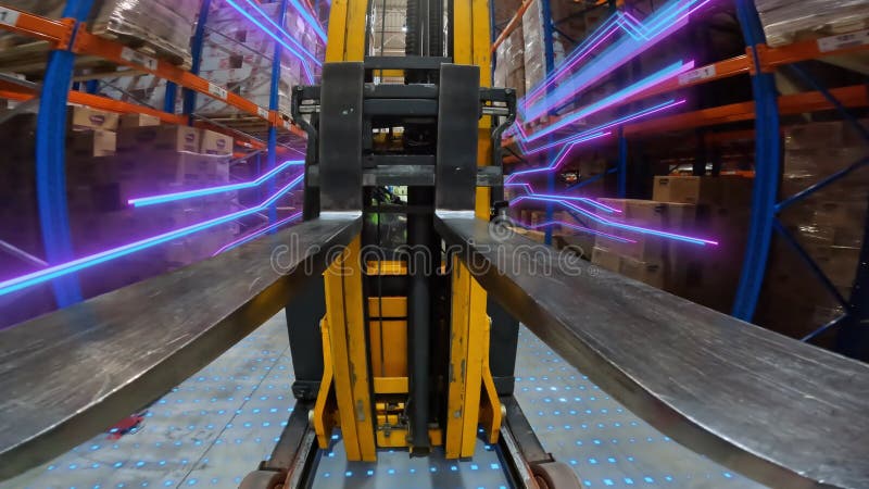 The Concept of a Modern Warehouse in a Factory. Visualization of Modern ...