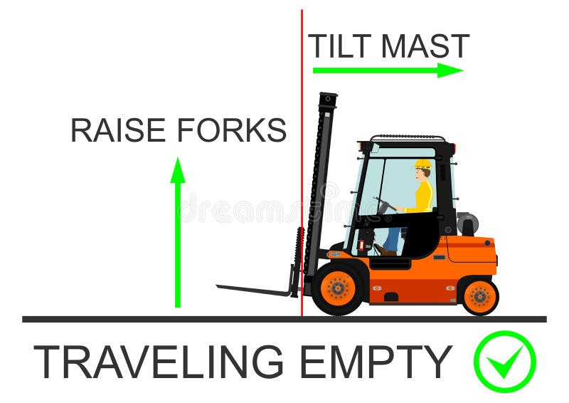 Forklift safety rules. stock vector. Illustration of carrier - 67168172 Forklift safety rules. stock vector. Illustration of carrier - 67168172