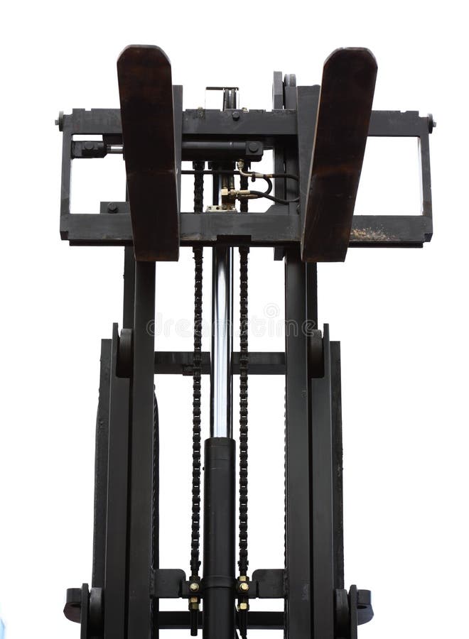 Forklift stacker loader stock image. Image of white, heavy - 41594673
