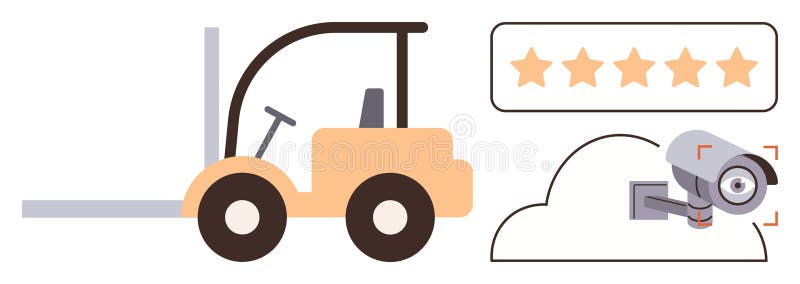 Forklift and Surveillance Camera Highlighting Quality and Operational ...