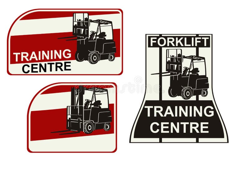 Forklift training stock vector. Illustration of delivery - 80803231
