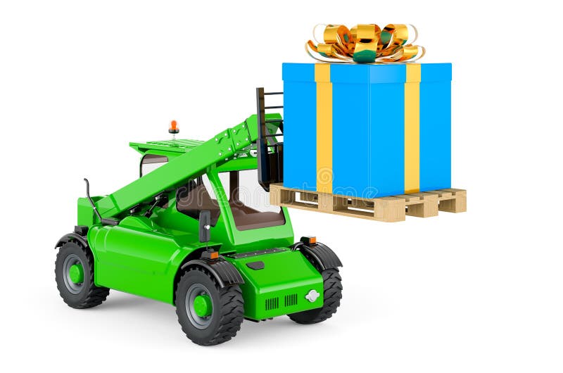 Telehandler Forklift Stock Illustrations – 257 Telehandler Forklift ...