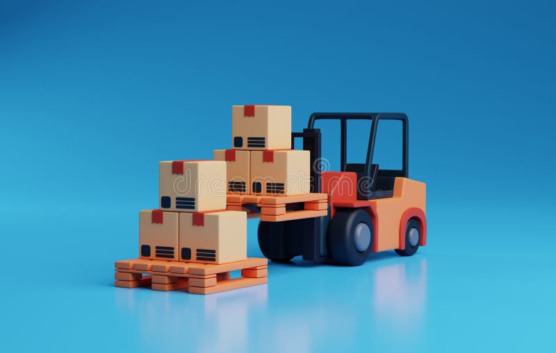 Forklift Pallet Boxes Stock Illustrations – 3,624 Forklift Pallet Boxes ...