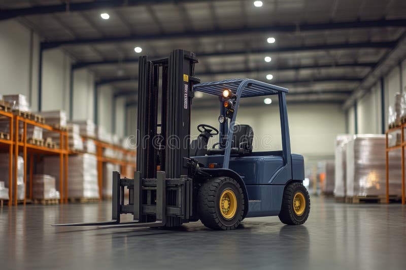 Forklift Truck Parked Warehouse Storage Area Stock Photos - Free ...