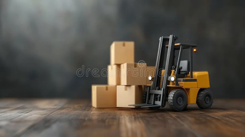 Forklift Truck Streamlining Warehouse Operations, Efficiently Handling ...