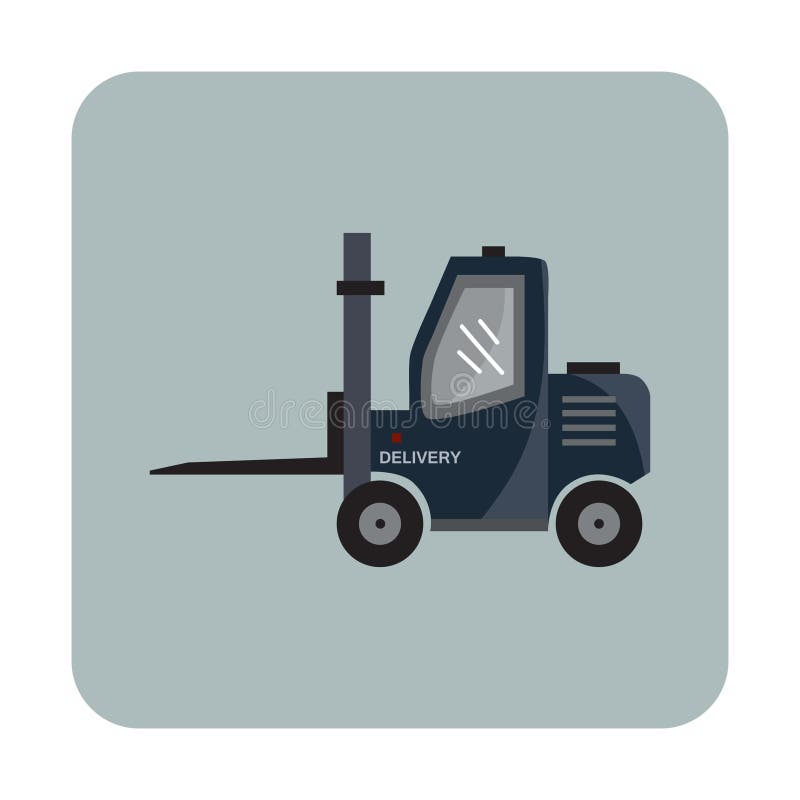 Forklift Truck. Vector Illustration Decorative Design Stock Vector ...