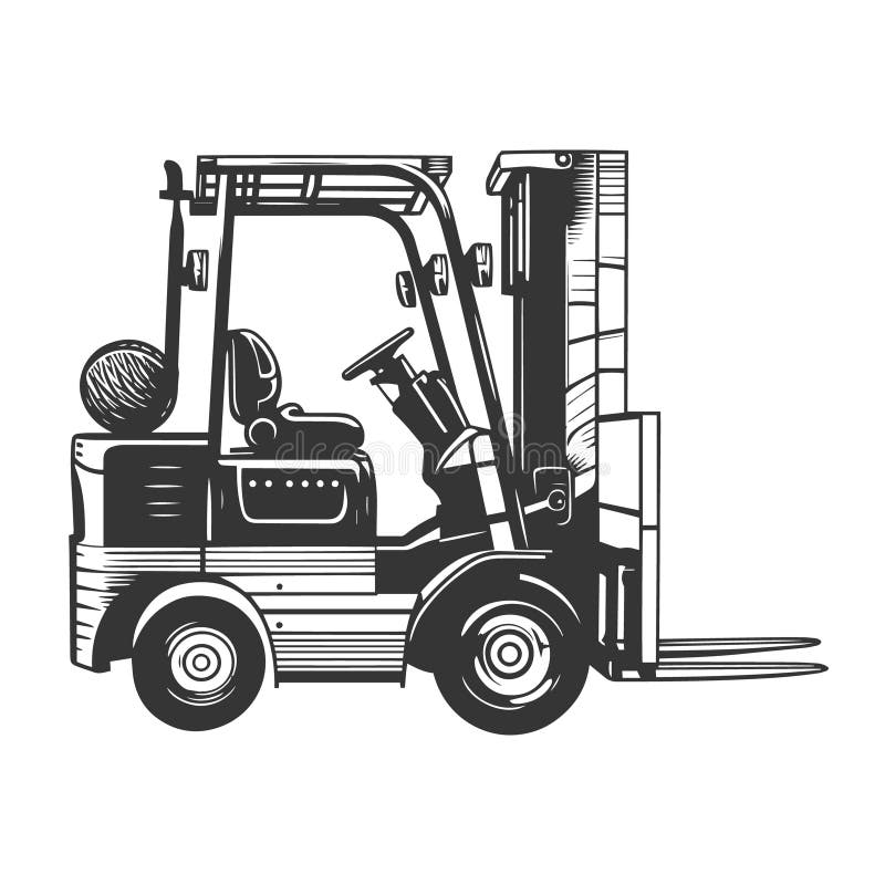 Forklift Vector Design Illustration Stock Vector - Illustration of ...