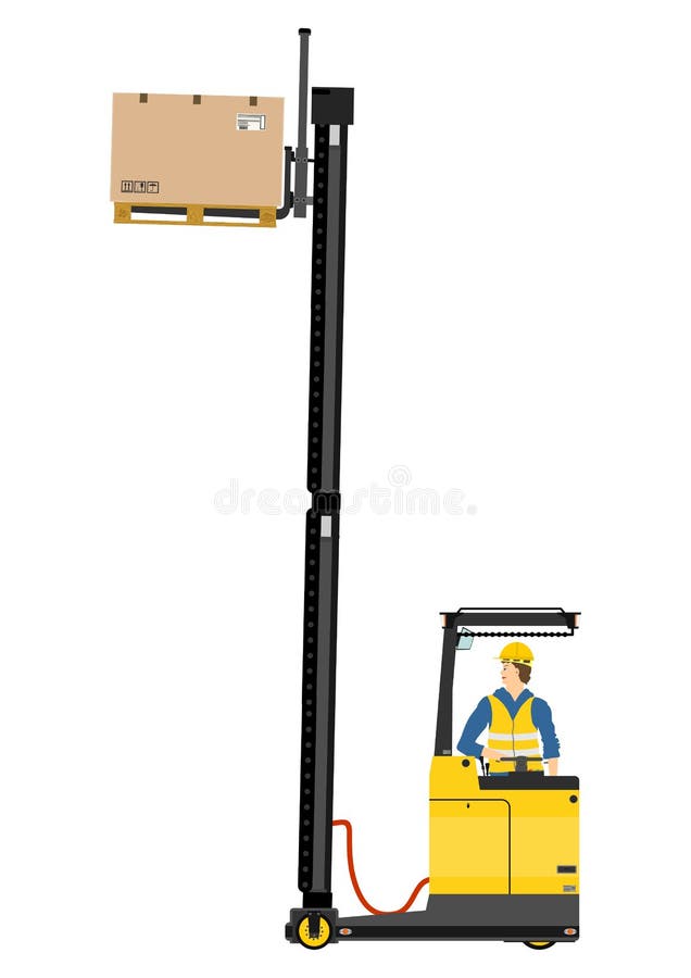 Forklift stock vector. Illustration of object, electric - 42652437