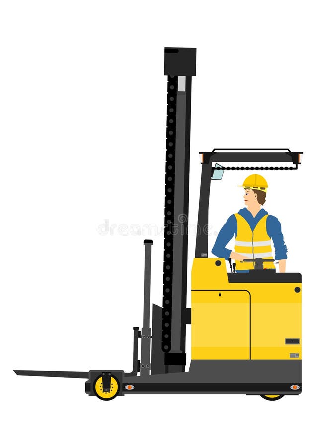 Forklift Reach Stock Illustrations – 186 Forklift Reach Stock ...