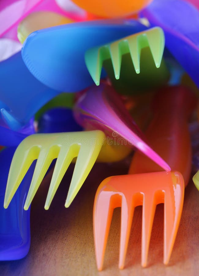 Forks stock photo. Image of orange, fork, wooden, blue - 11719716