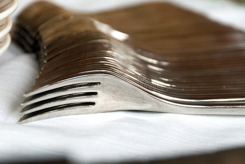 Forks stock image. Image of table, silver, metal, light - 21723653