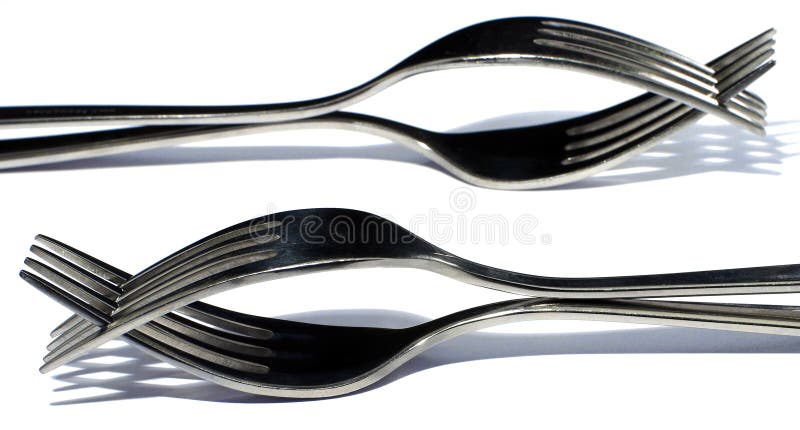 Forks stock image. Image of overlap, fork, lunch, food - 22399643