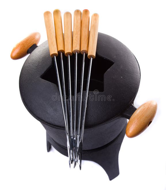 Forks on pot stock image. Image of iron, metal, kettle - 10945303