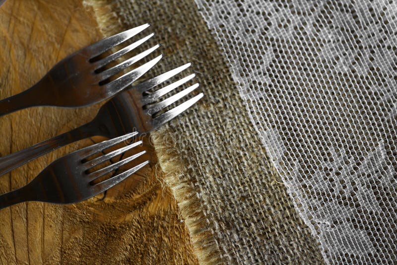 Forks on a table stock image. Image of lunch, lifestyles - 48994573