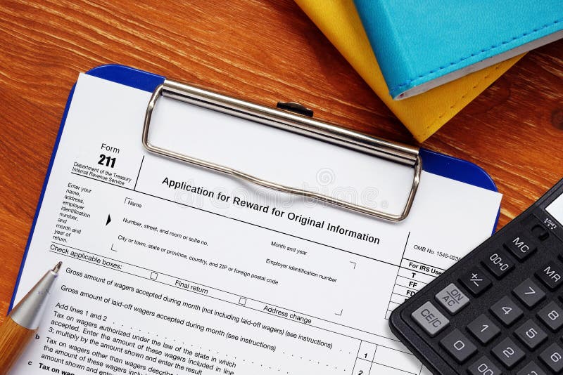 Form 211 Application for Reward for Original Information Phrase on the ...