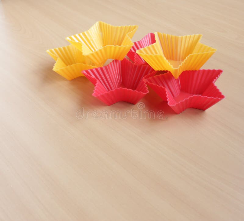 Form for baking cupcakes stock photo. Image of shapes - 84412768
