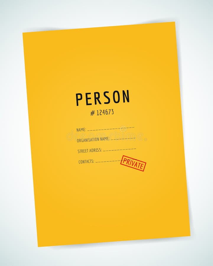 Form Blank Template. Business Folder, Paper and Stock Vector ...