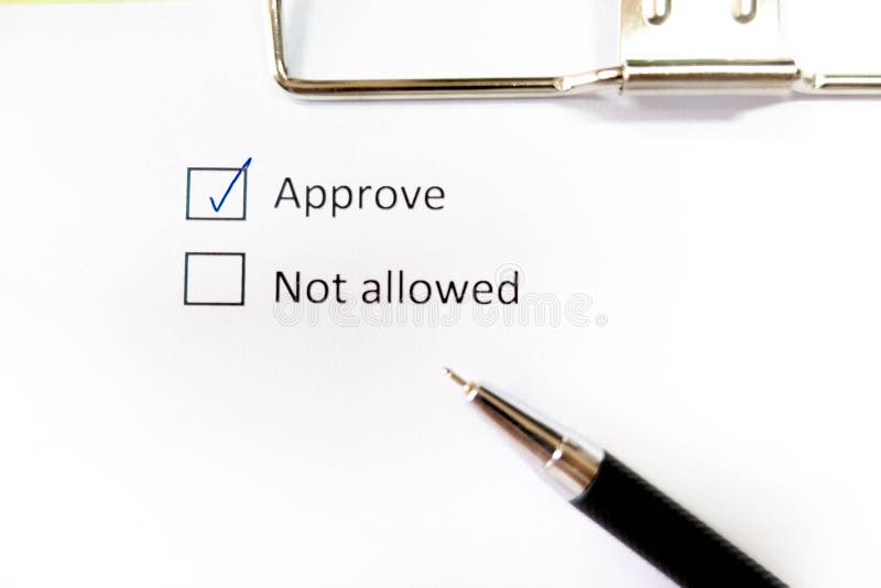 Form Close Up, Fountain Pen and Sign Proceed on a Document. Stock Image ...