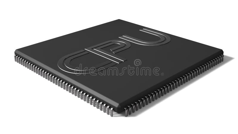 Form-CPU-Illustration stock abbildung. Illustration von form - 51132816