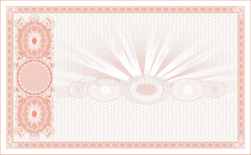 Blank for Game Paper Money with Empty Space Red Stock Illustration ...