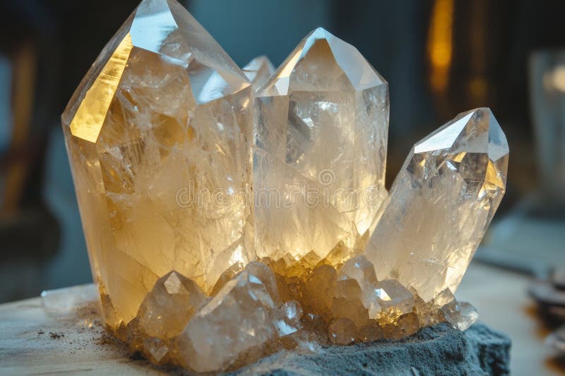 Form Crystal, Mineral Stone. Natural Sun Light Stock Photo - Image of ...