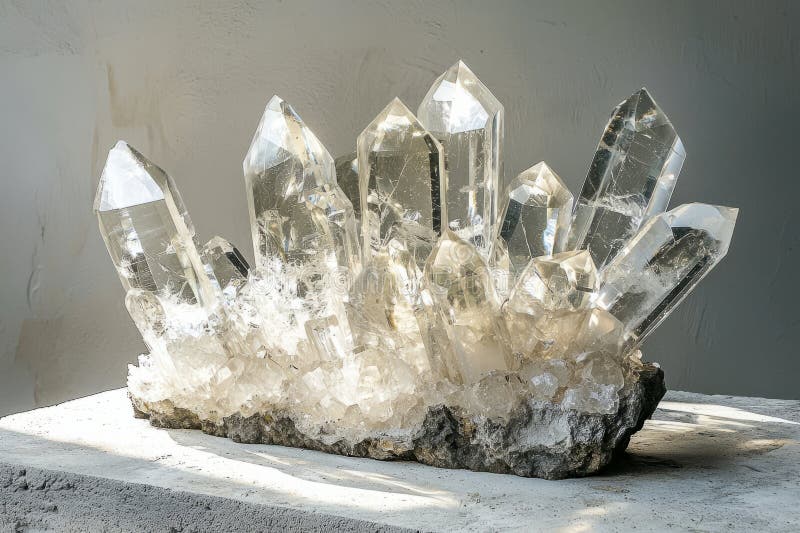 Form Crystal, Mineral Stone. Natural Sun Light Stock Photo - Image of ...