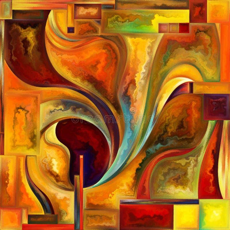 Form Division in Art stock illustration. Illustration of colorful ...