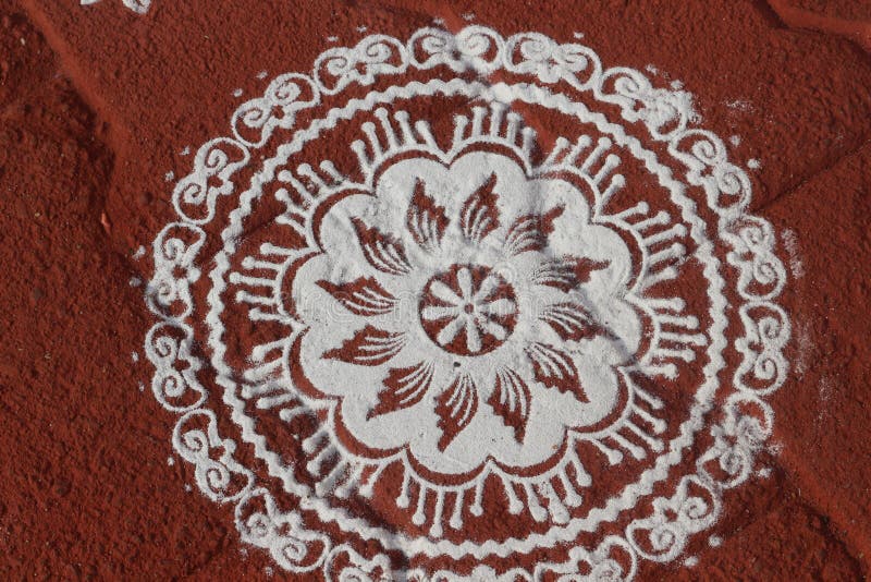 Form of Drawing by Using Rice Flour/chalk Powder Practiced in South ...