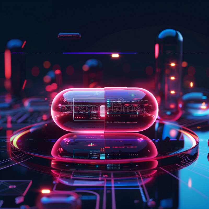 Form of an Electronic Tablet, Pill. the Concept of Pharmaceutical ...