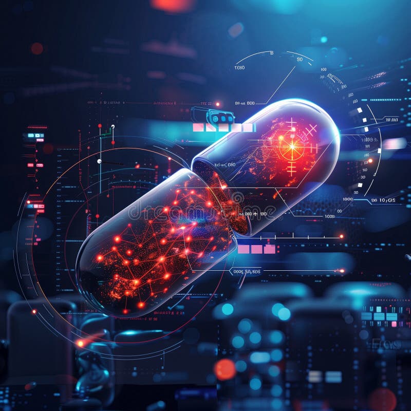Form of an Electronic Tablet, Pill. the Concept of Pharmaceutical ...