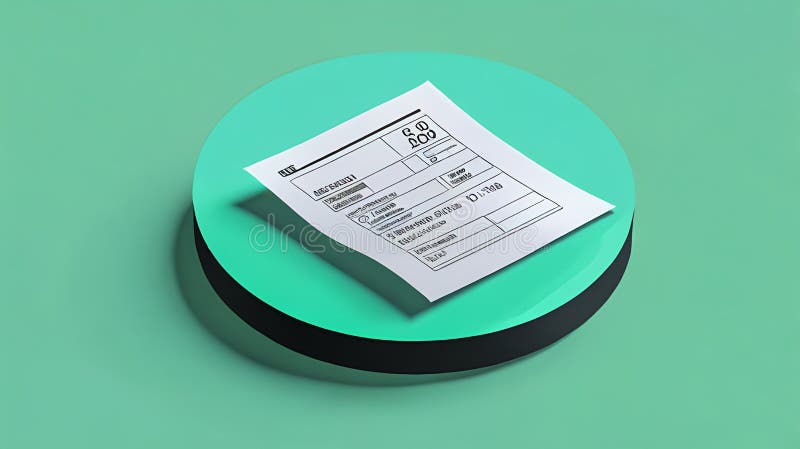 Form on Green Circular Platform Stock Illustration - Illustration of ...