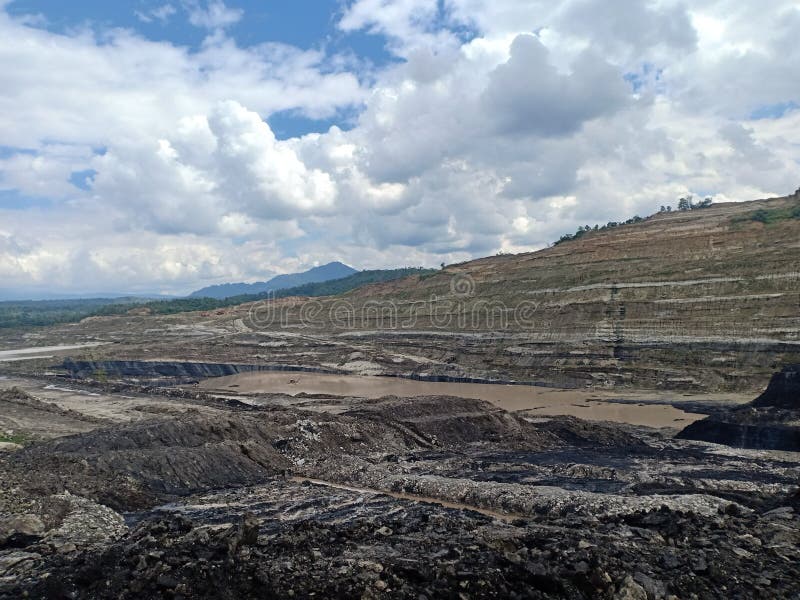 The Form of a Hill after Being Mined Stock Image - Image of form ...