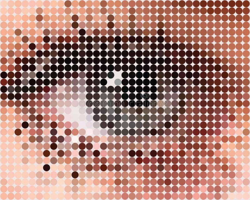 Form of a human eye stock illustration. Illustration of rasterized ...