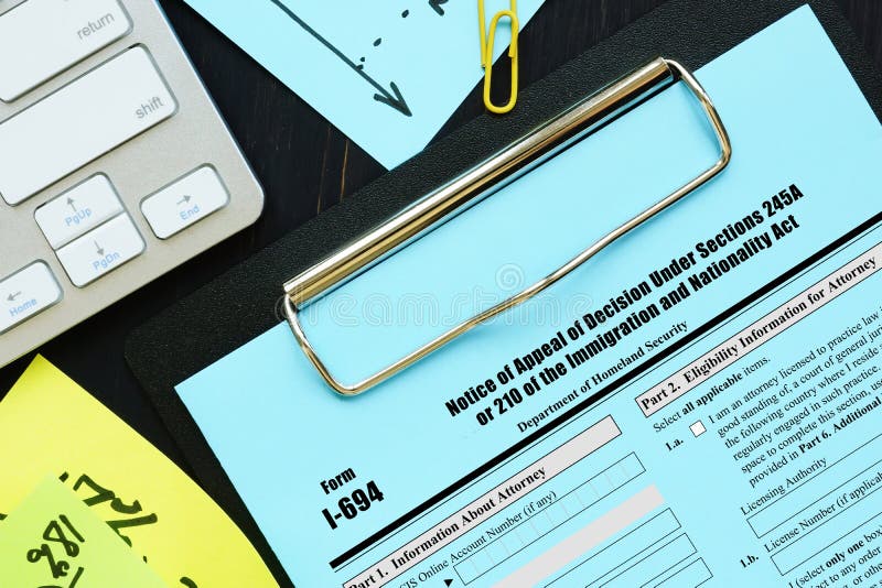 Form I-694 Notice of Appeal of Decision Under Sections 245A or 210 of ...