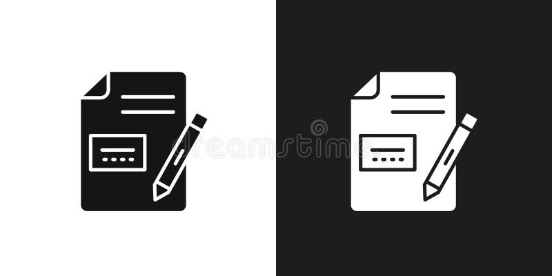 Form icon logo set vector stock vector. Illustration of writing - 332900740