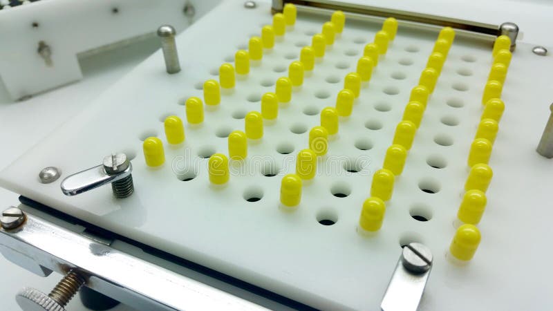 Capsules Compounding in the Pharmacy Laboratory Stock Photo - Image of ...