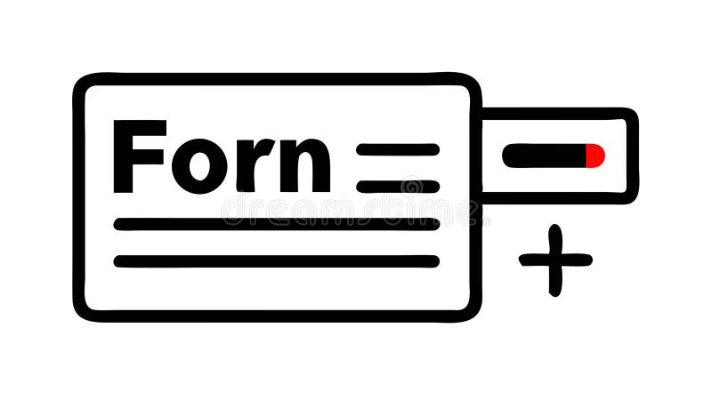 Form with Plus Sign, Representing Adding New Form or Entry, Vector ...