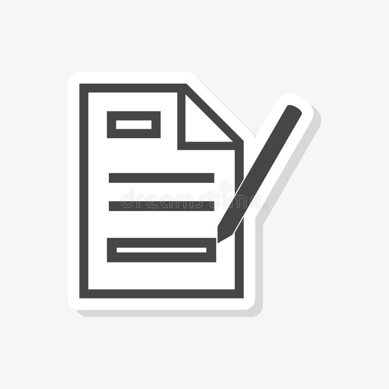 Form Sticker, Form Logo, Document Icon Stock Illustration ...