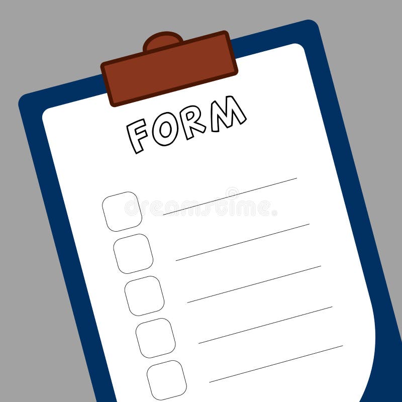 Form To-do List, a Tablet of White Paper To Make Notes Stock ...