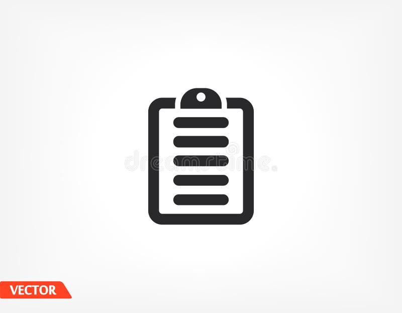 Form Vector Icon Thin Art Shape List Stock Illustration - Illustration ...