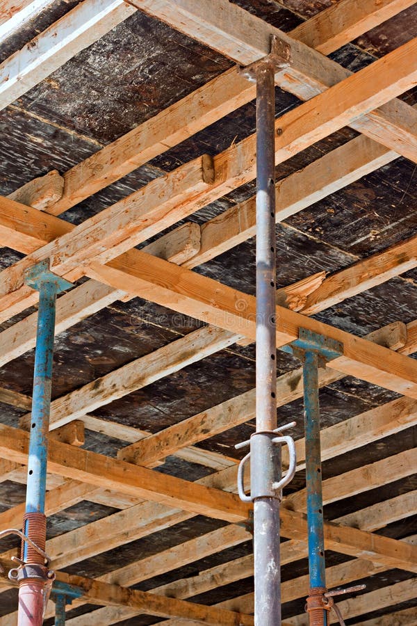 Form Work on Building Under Construction Stock Image - Image of ...