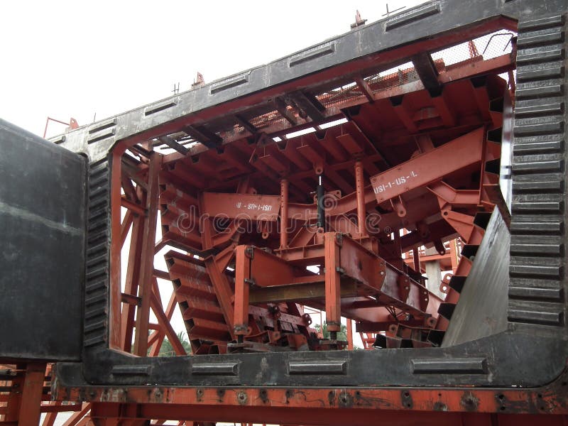 Form Work Construction Concrete Worker Post Tension Bridge Stock Image ...