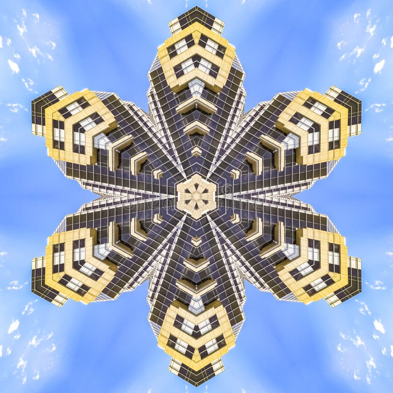 La Forma Angular Hizo De Un Edificio Industrial Stock de ilustración ...