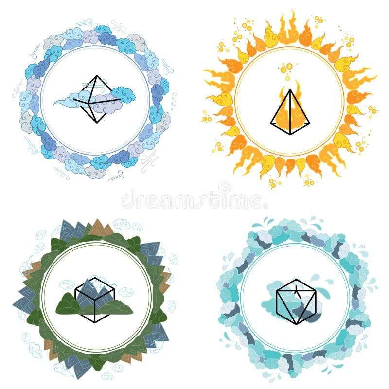 Forma Círculos De Los Elementos Ilustración del Vector - Ilustración de ...