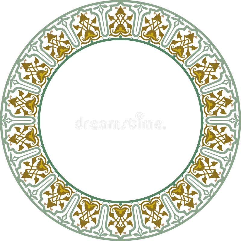 Forma circular ilustración del vector. Ilustración de oriental - 39740391