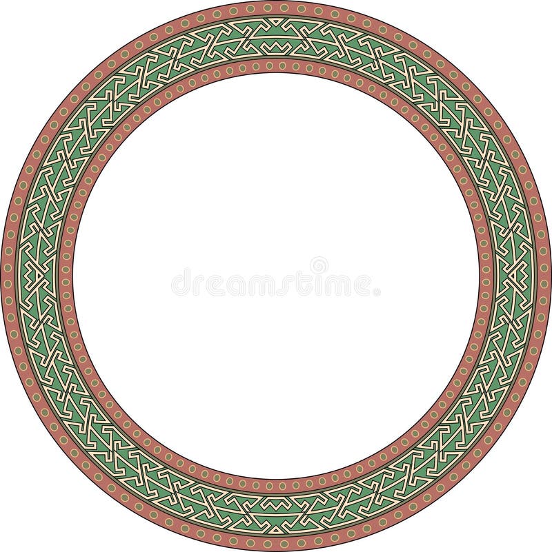 Forma circular ilustración del vector. Ilustración de oriental - 39741001