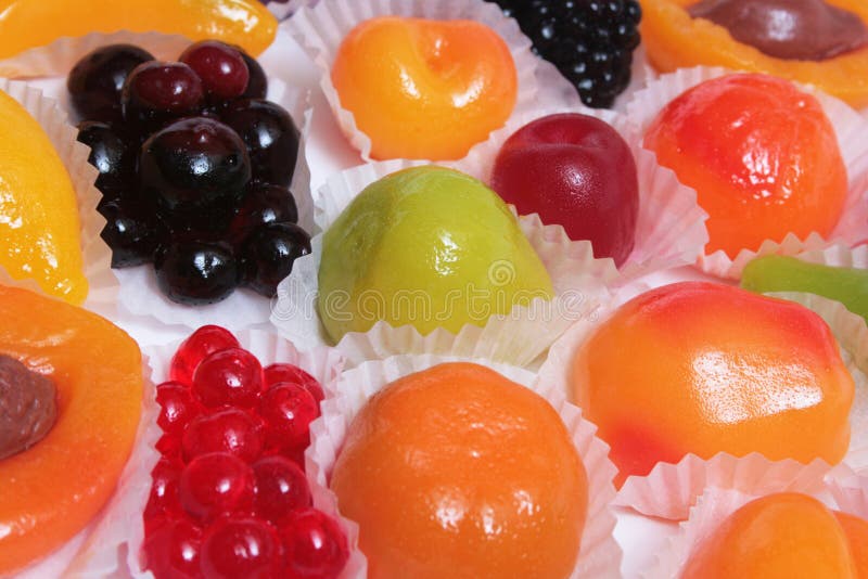 Forma Colorida Da Fruta Dos Doces. Foto de Stock - Imagem de ...