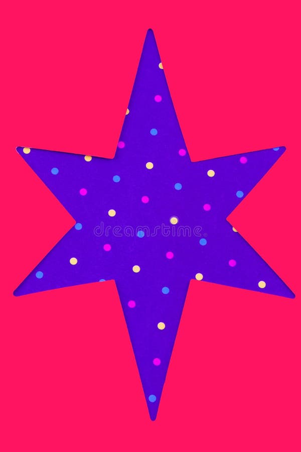 Forma De La Estrella Del Recorte Imagen de archivo - Imagen de salir ...